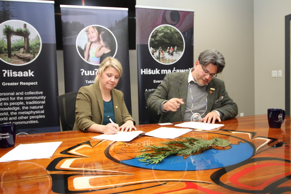 Huu-ay-aht marks agreement for ‘enhanced involvement’ over child ...